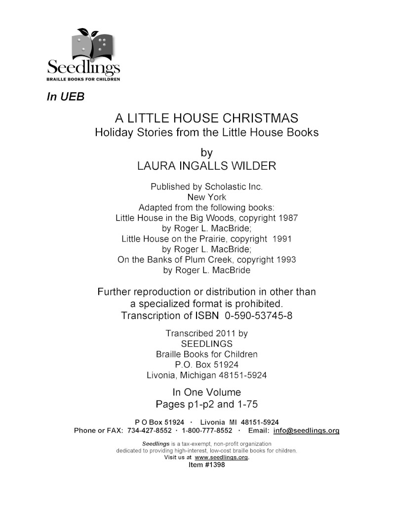 A Little House Christmas: Holiday Stories From the Little House Books ...