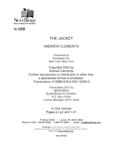 The Jacket [POD] - Seedlings