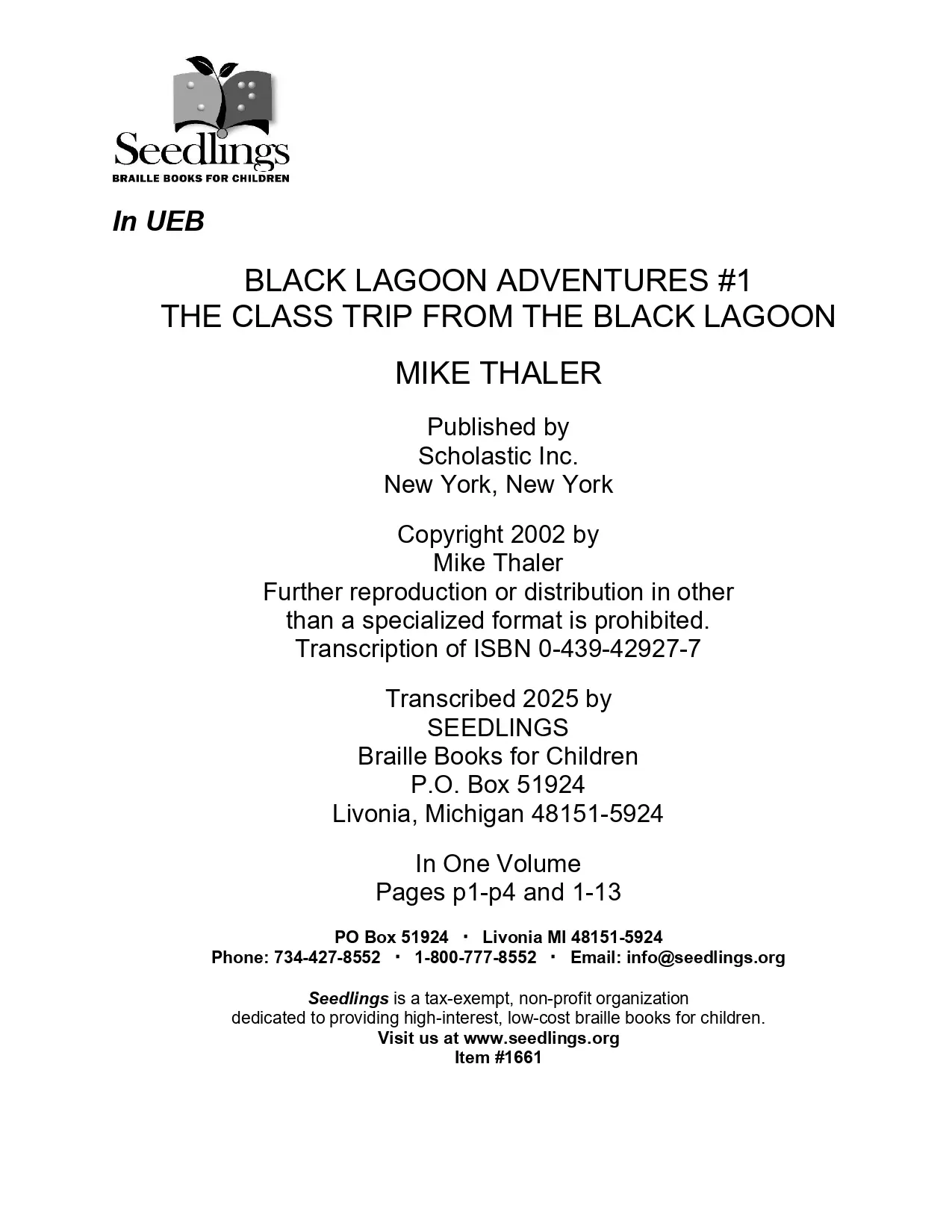 (NEW) The Class Trip from the Black Lagoon (Black Lagoon Adventures #1 ...